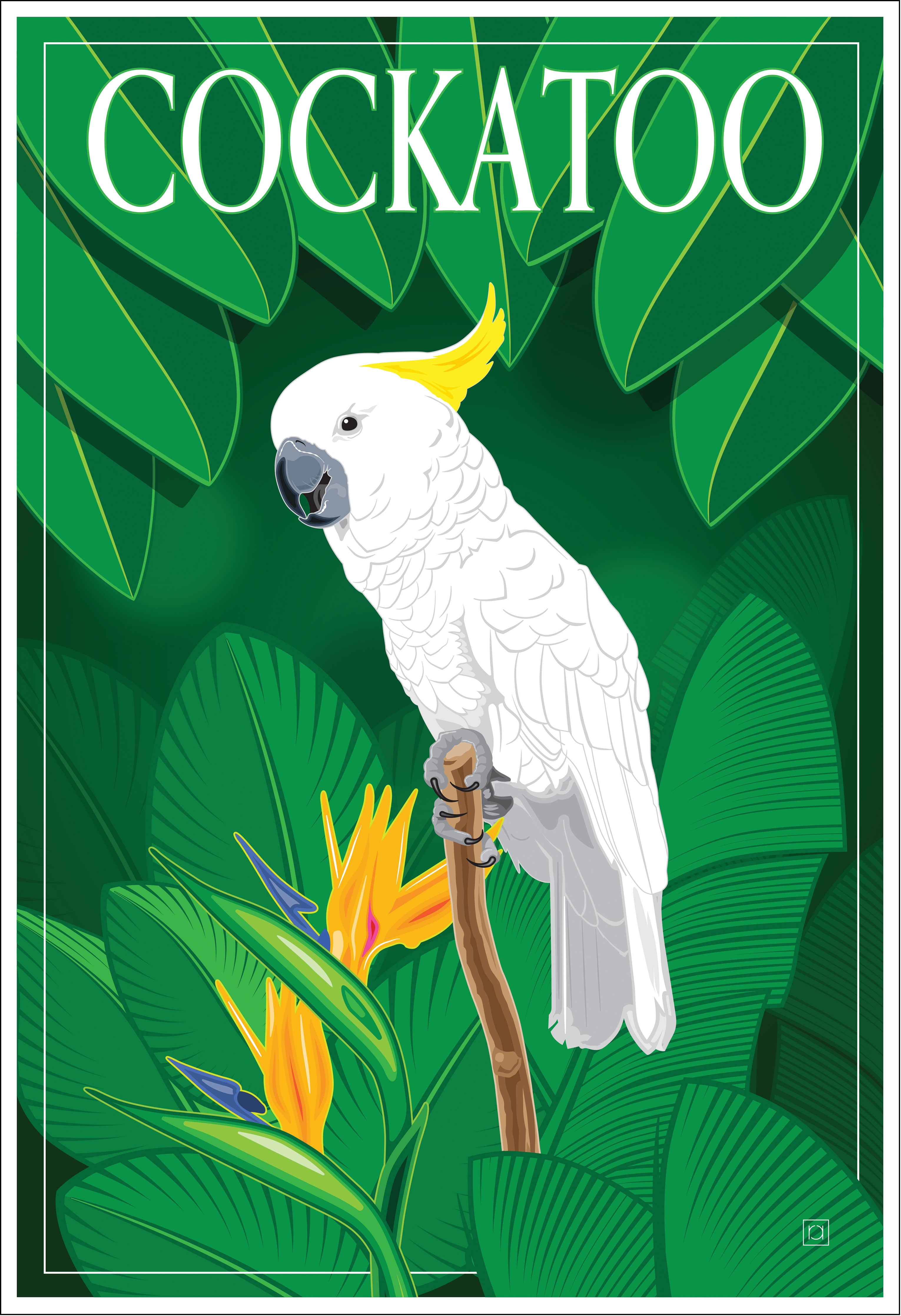 Cockatoo Poster – Endeavor2Draw